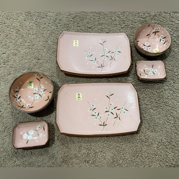 Kafuh Japan | Dining | Vtg Kafuh Japan Sousaku Sushi 6 Piece Set Plate ...